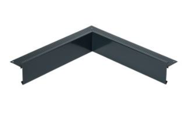 Daktrim 60mm voor inwendige hoek 500 x 500mm ral 9005 zwart gespoten ...